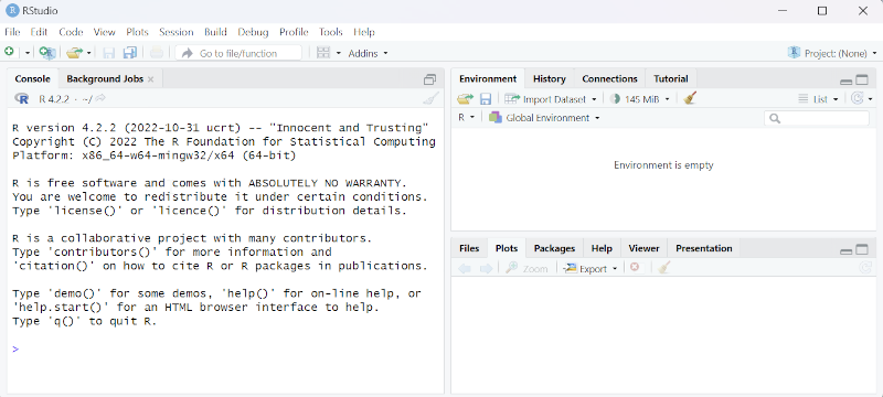 RStudio: integrated environment for R programming - Data Science Workbook