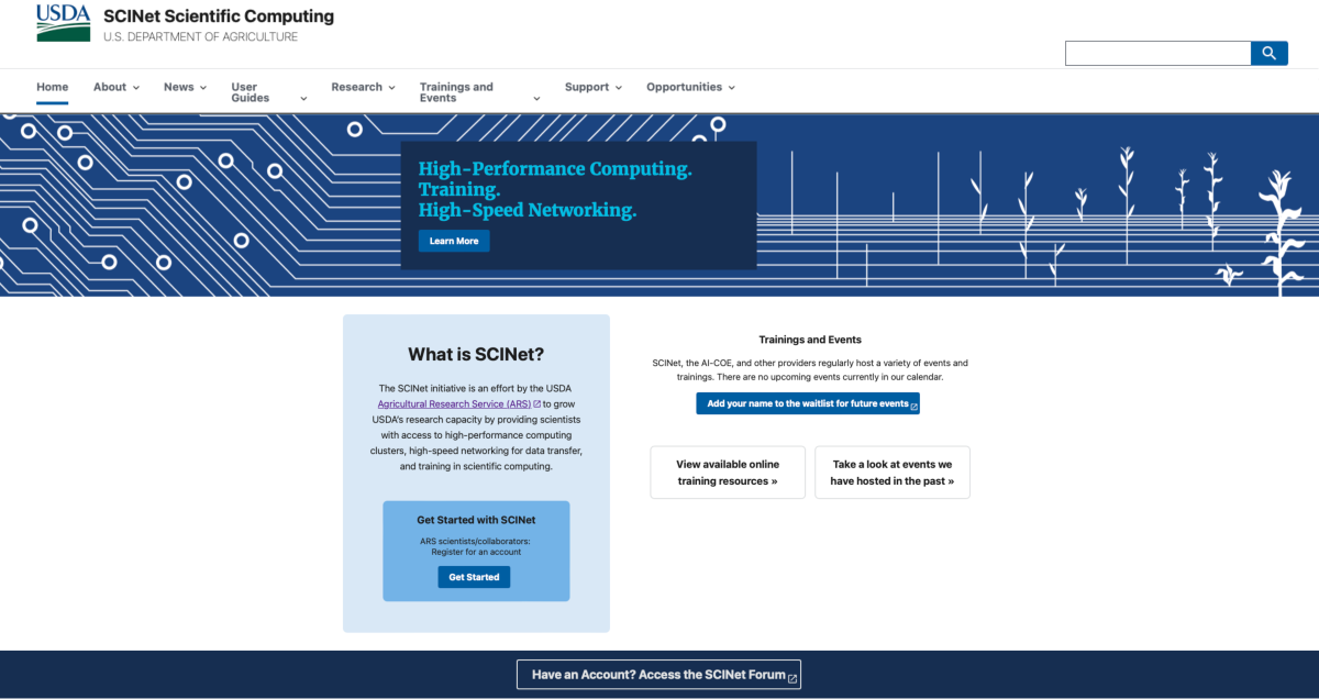SCINet Scientific Computing: HPC, high-speed networking and training - Data Science Workbook