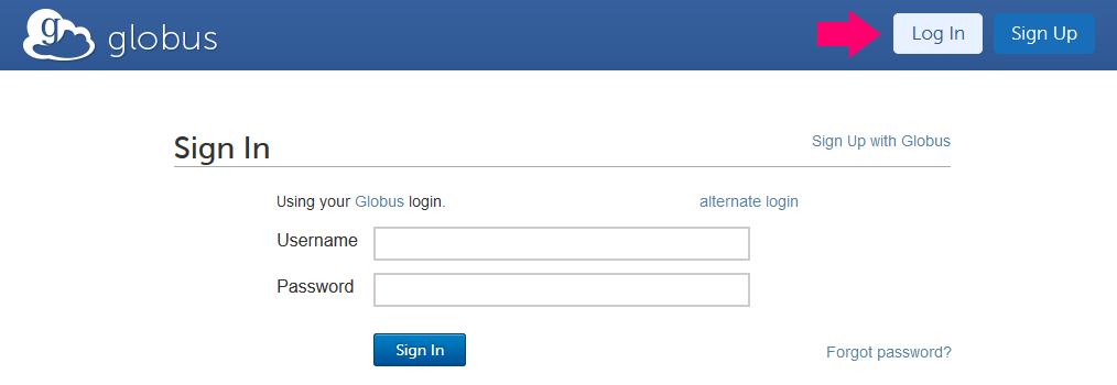 Copying Data using Graphical Interface: Globus - Data Science Workbook