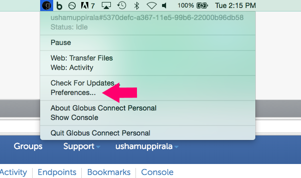 Copying Data using Graphical Interface: Globus - Data Science Workbook